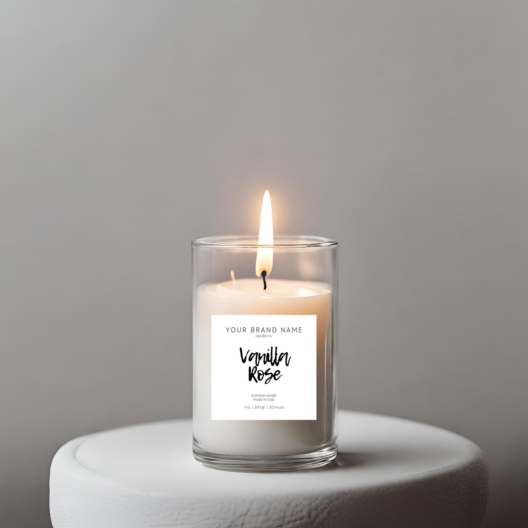 Editable Candle Label Template, DIY Candle Label, Candle Jar Sticker ...