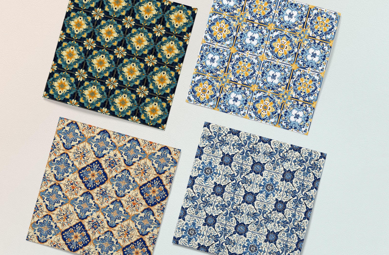 Persian Tile Seamless Patterns, Islamic Art Digital Papers, Vintage ...
