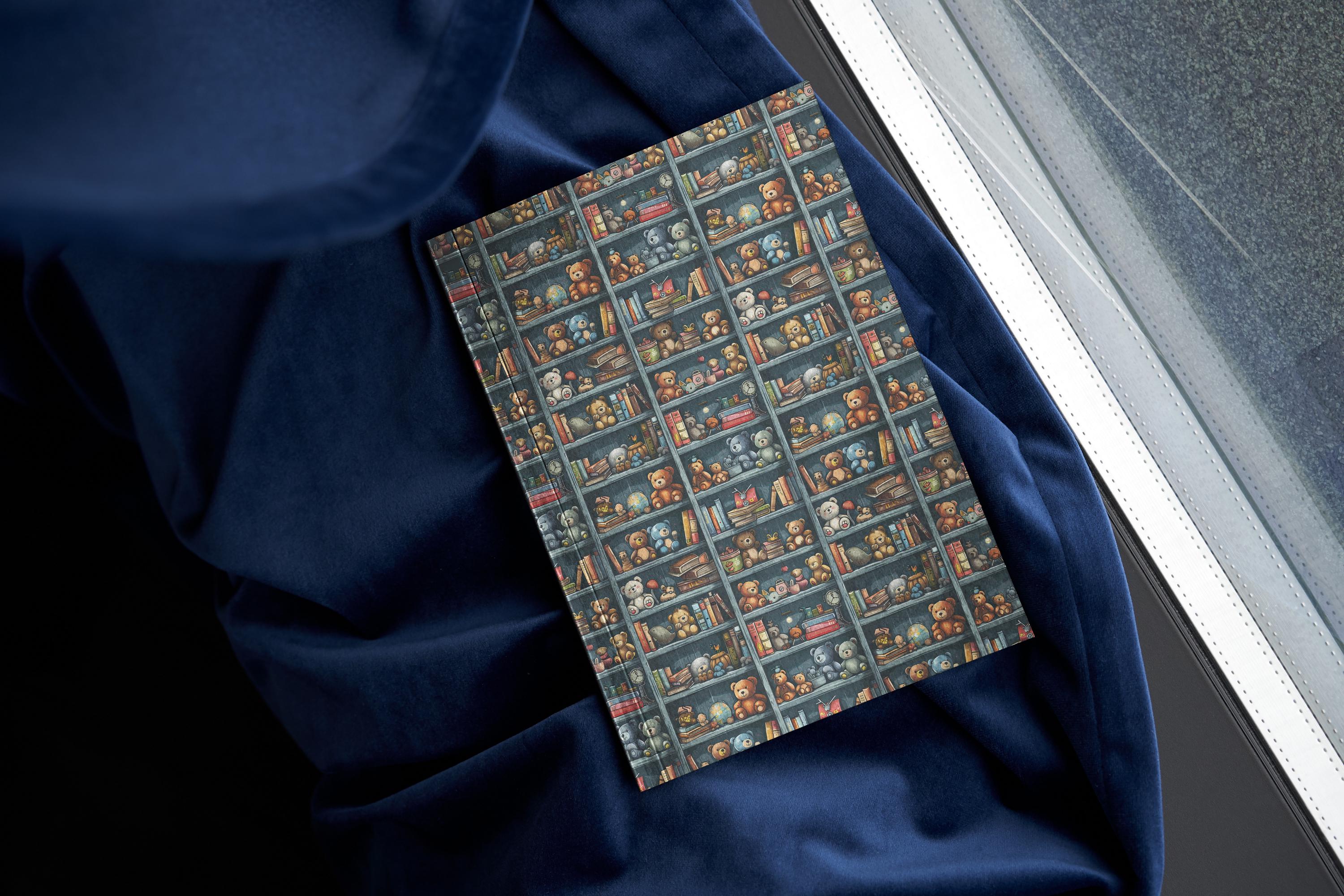 Child’s Room Bookcase Seamless Patterns, Bookshelf Digital Papers, Cozy ...