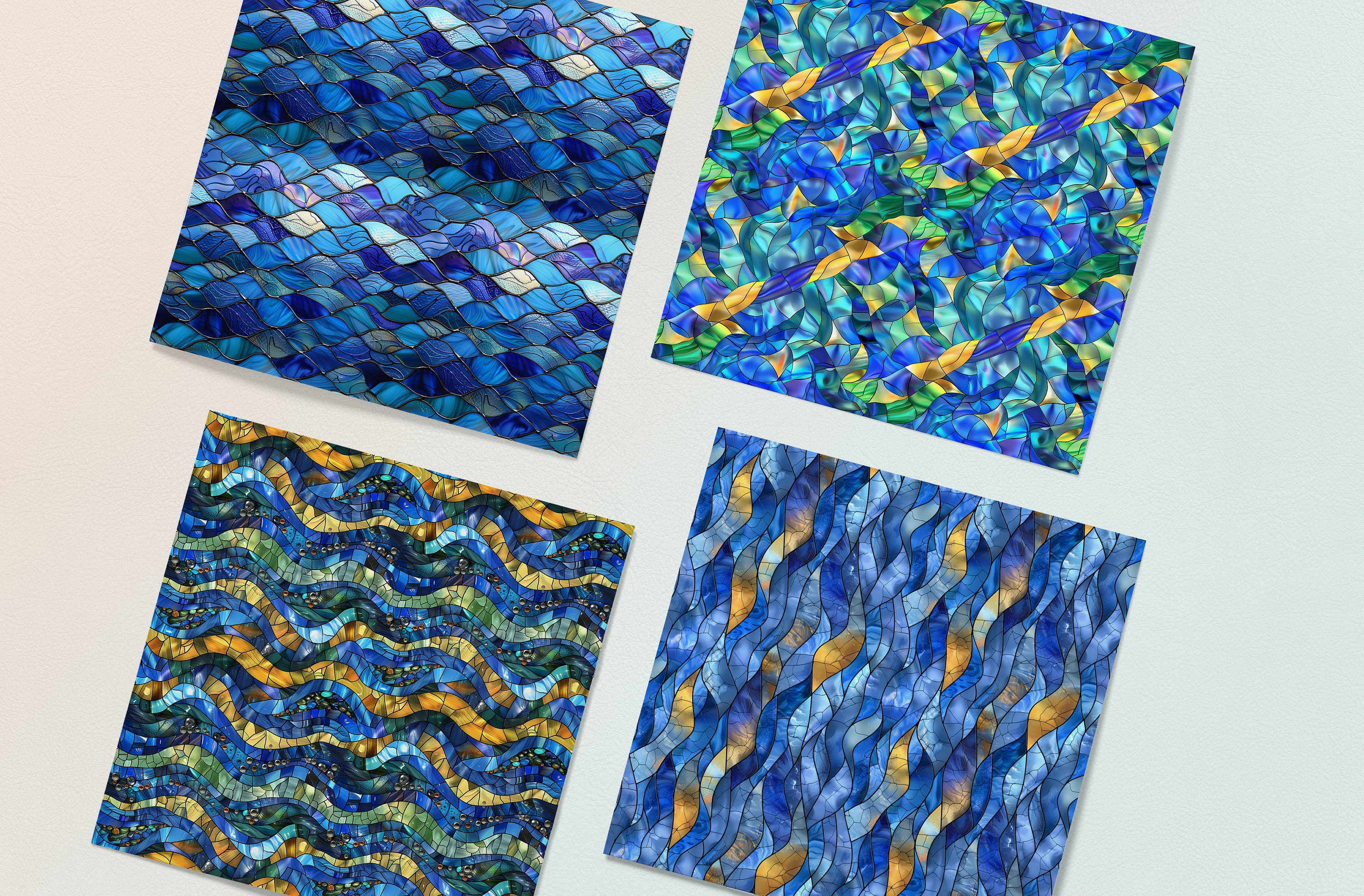 Stained Glass Texture Seamless Pattern, Stained Glass Digital Paper ...