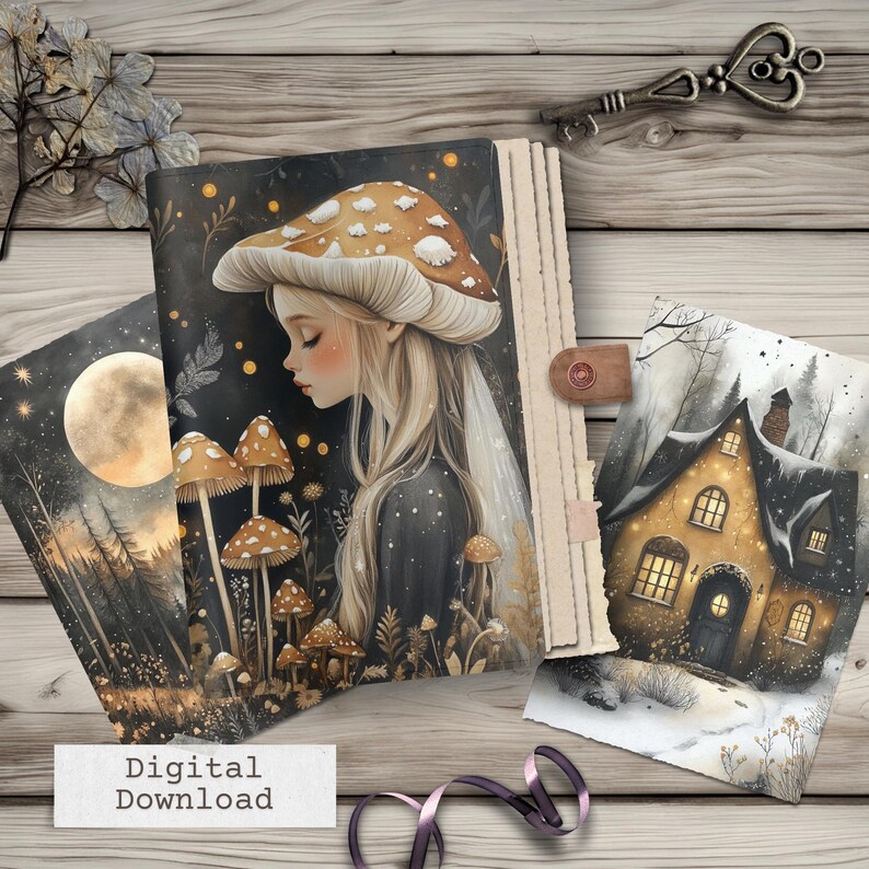 Magical Forest Junk Journal Pages: Enchanted Woodland Printable ...