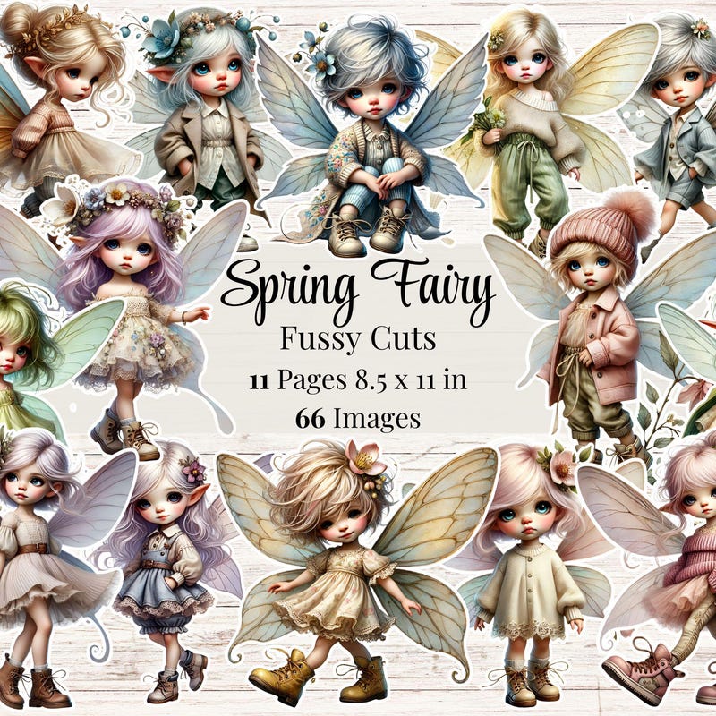Printable Fairy Cutouts - Etsy UK