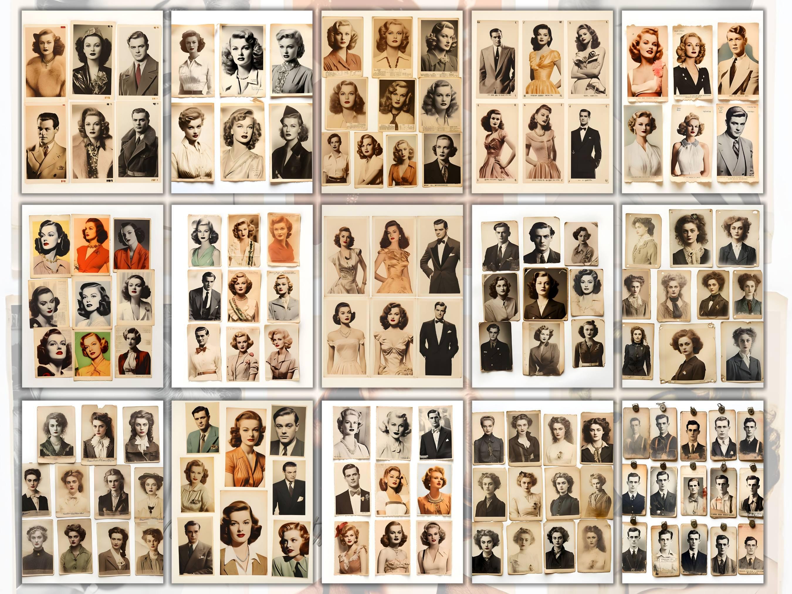 1930s Vintage Photos Ephemera, 30s Printable Pages, Retro Scrapbook Kit ...
