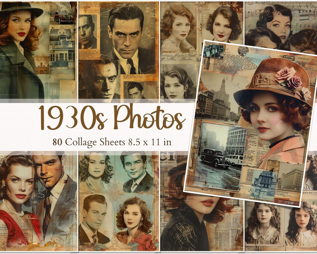 1930s Vintage Photos Ephemera Retro Portrait Printables Antique ...