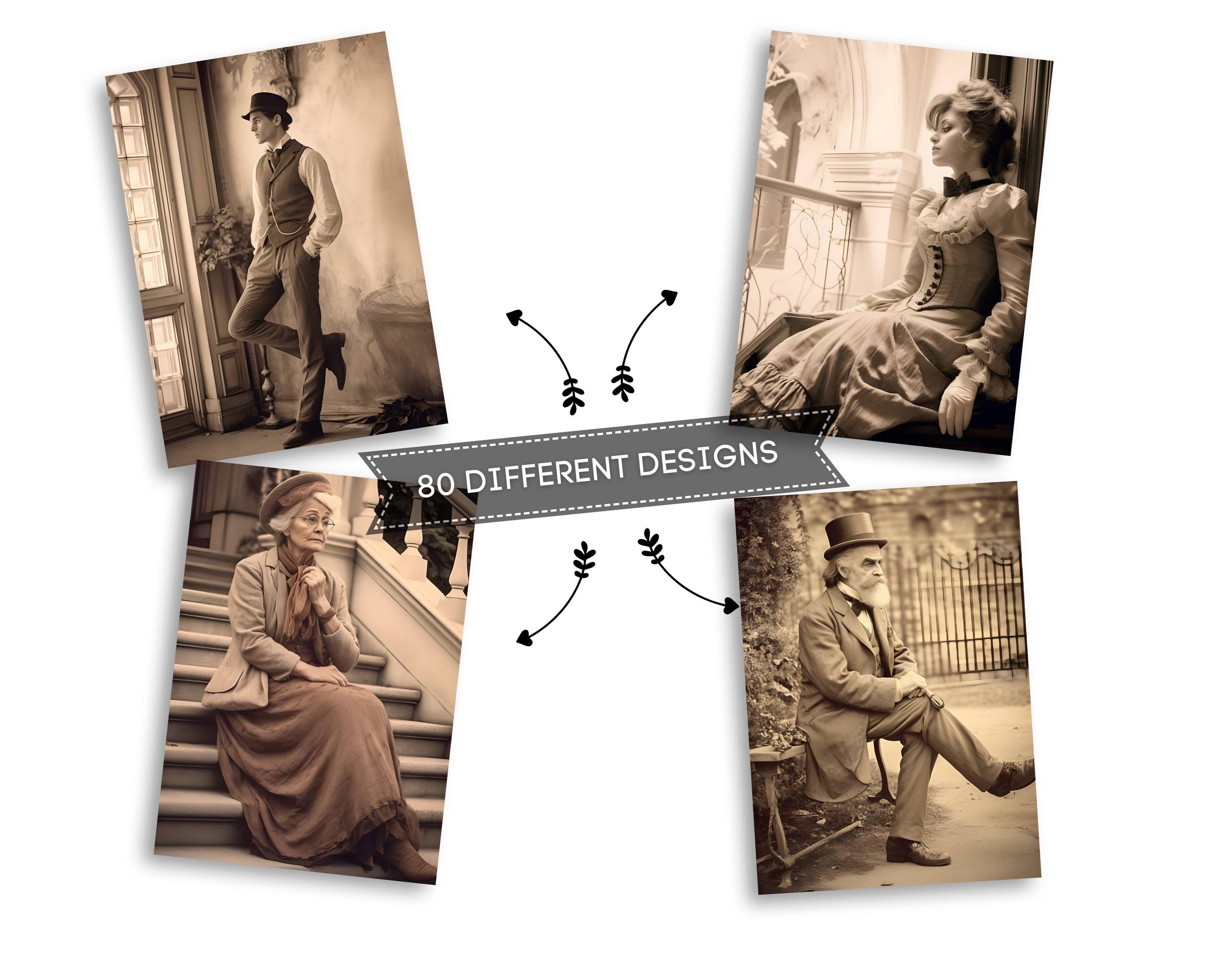 Victorian Era Photos Junk Journal, Victorian Fashion Junk Journal Kit ...