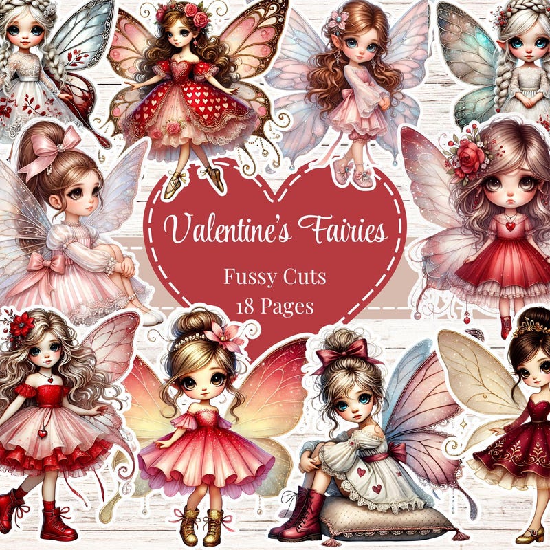 Valentine Fairy - Etsy