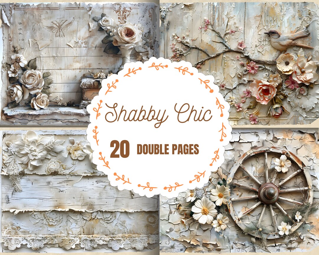 Shabby Chic Junk Journal Kit Rustic Printable Pages Vintage Romantic ...