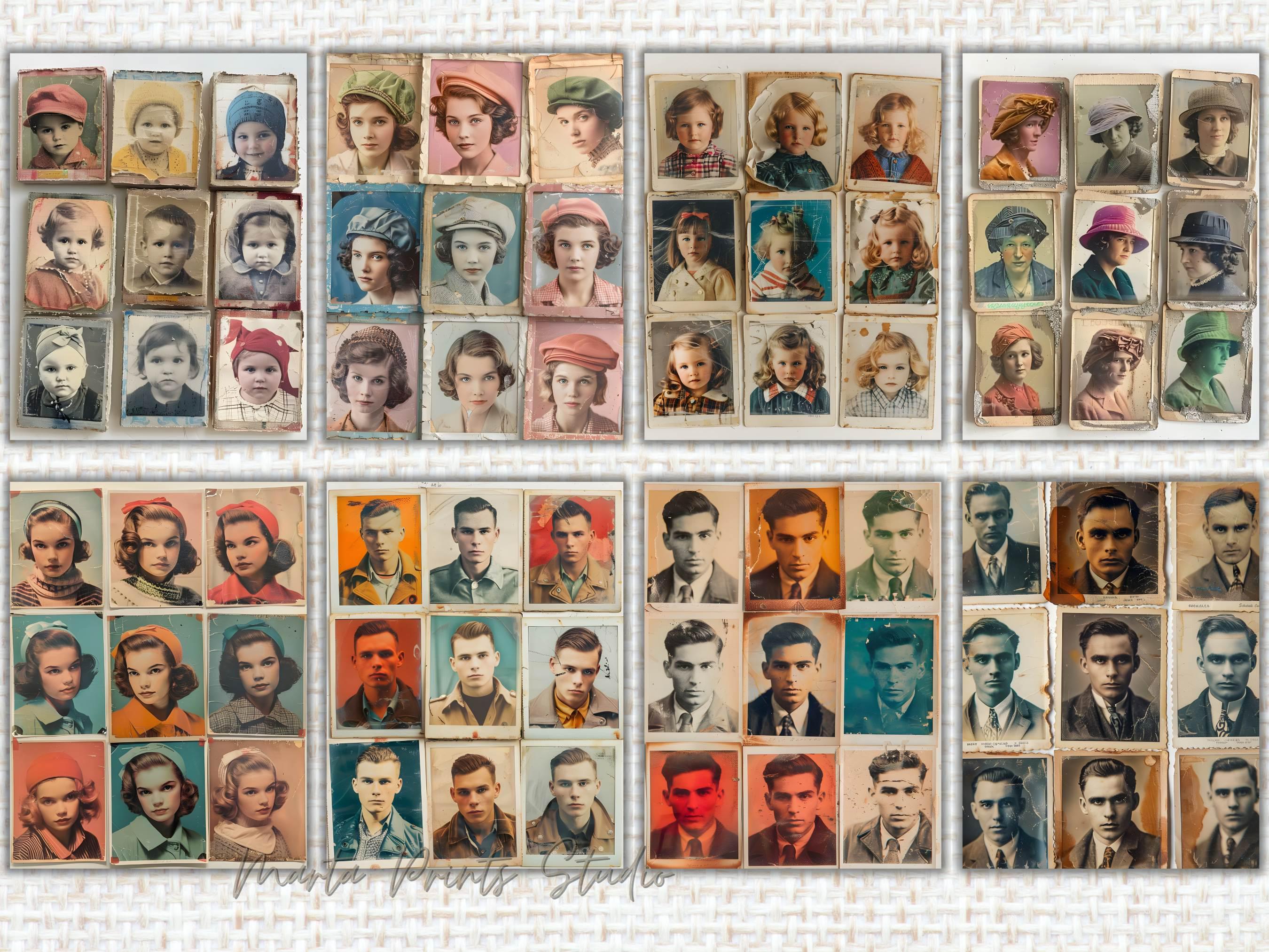 1930s Photo Collage Sheets: Vintage Ephemera for Junk Journals (digital ...