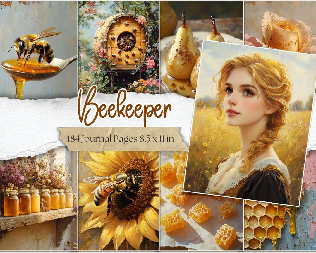 Vintage Bee Junk Journal Pages: Beekeeping Ephemera (digital Download ...