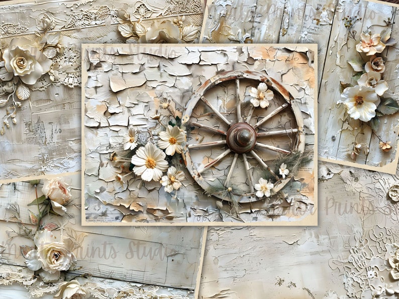 Shabby Chic Junk Journal Kit Rustic Printable Pages Vintage Romantic ...