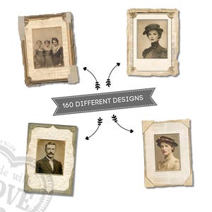 Victorian Era Photos Ephemera, Victorian Portraits Junk Journal, 1900s ...