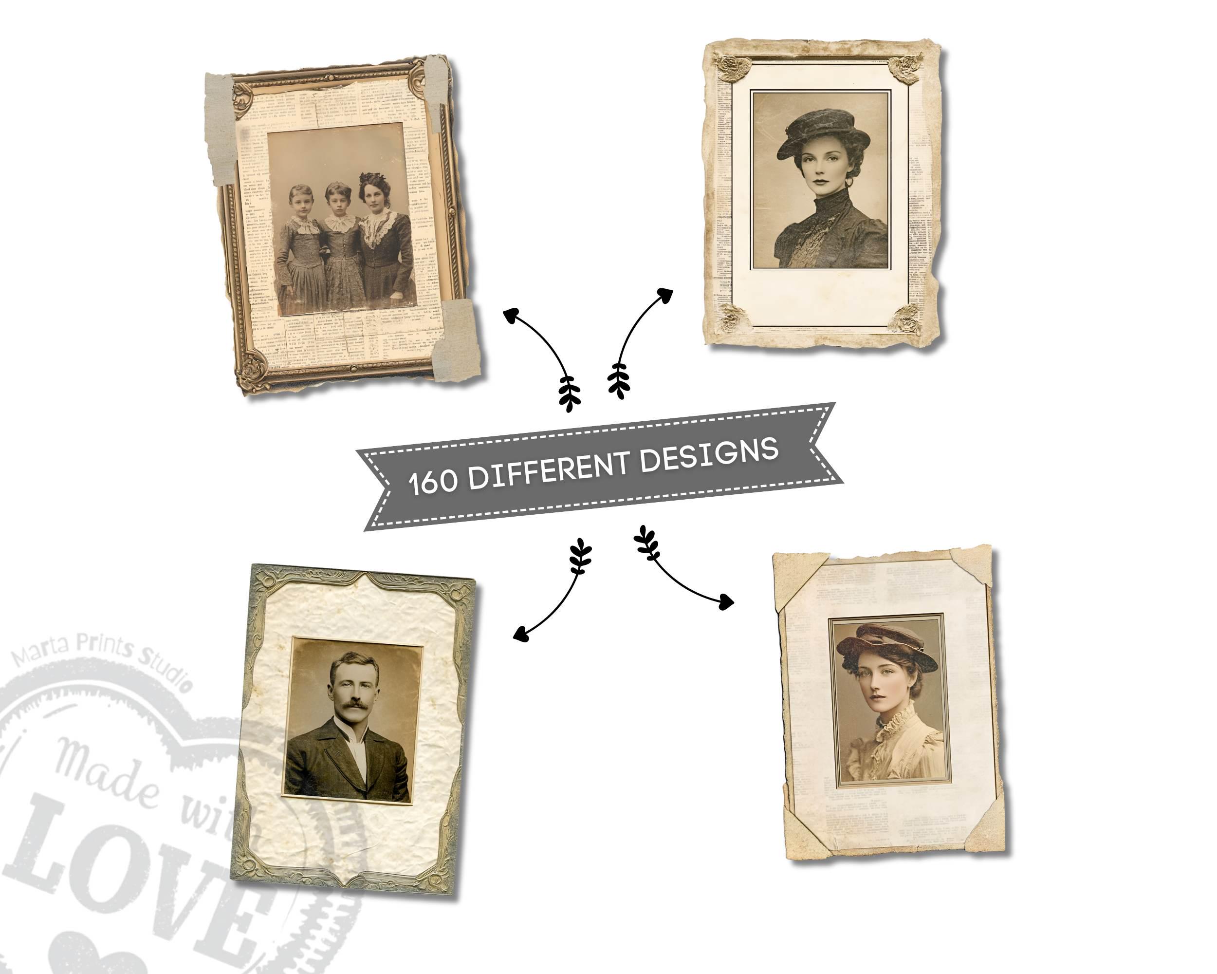 Victorian Era Photos Ephemera, Victorian Portraits Junk Journal, 1900s ...