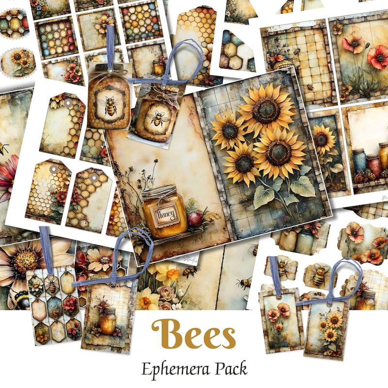 Bee Junk Journal - Etsy
