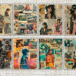 1980s Vintage Photos Junk Journal, 80s Printable Pages, Retro Scrapbook ...