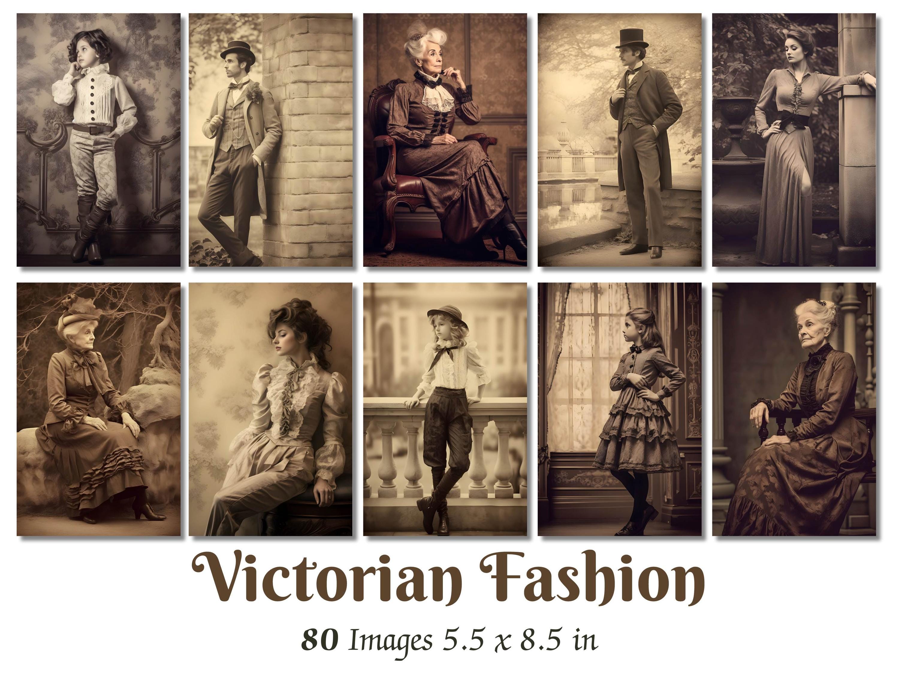 Victorian Era Photos Junk Journal, Victorian Fashion Junk Journal Kit ...