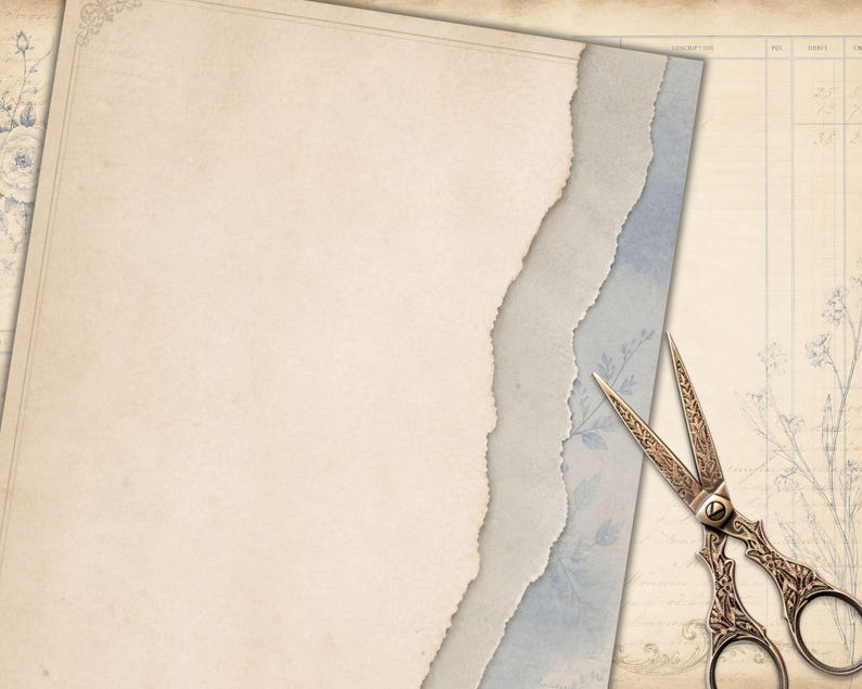 Vintage Printable Papers, Antique Writing Pages, Junk Journal Filler ...