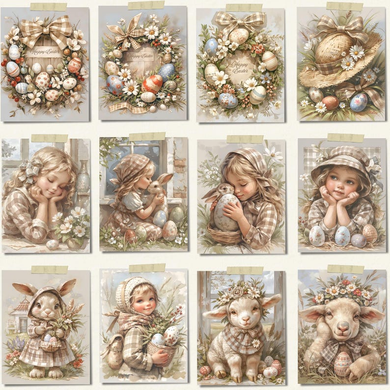 Easter Junk Journal Pages: Vintage Spring Ephemera (digital Download ...