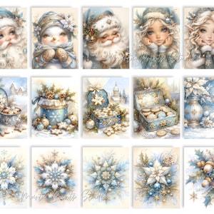 Christmas Junk Journal Pages Christmas Printables Holiday Scrapbooking ...