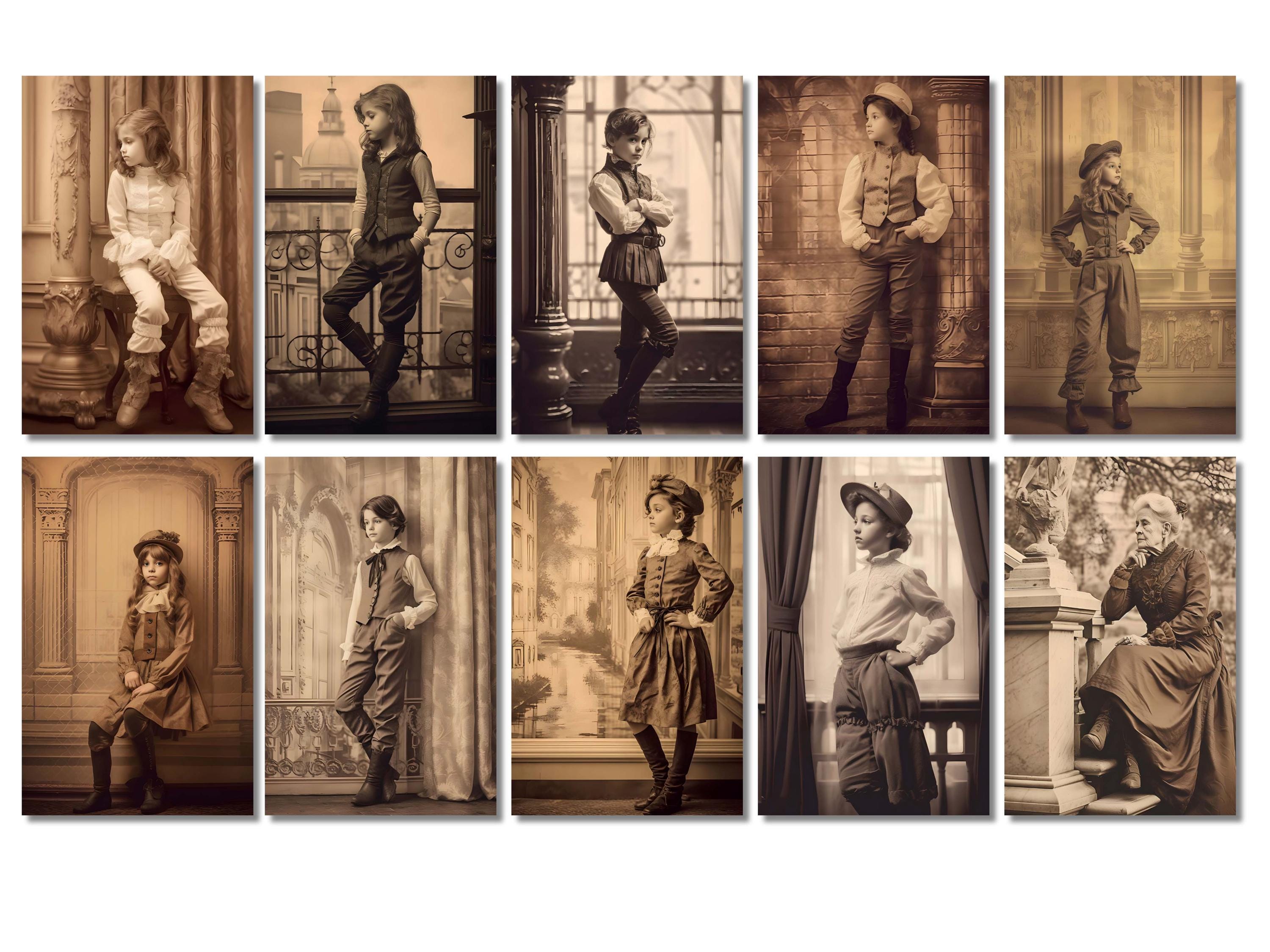 Victorian Era Photos Junk Journal, Victorian Fashion Junk Journal Kit ...