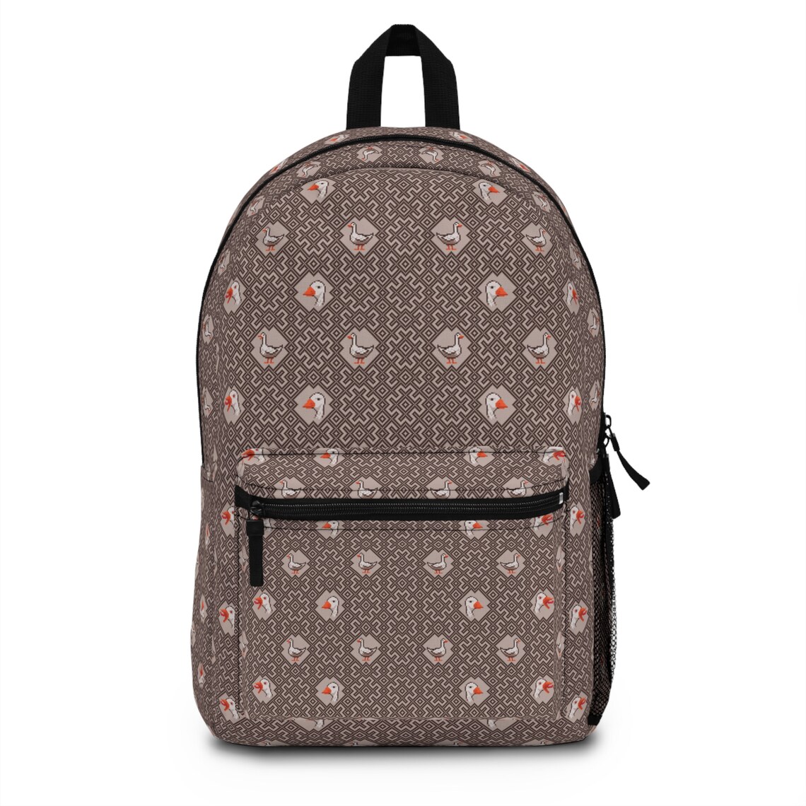 Pixel Goose Backpack, Retro Aesthetic Backpack, Laptop Backpack, Pixel ...