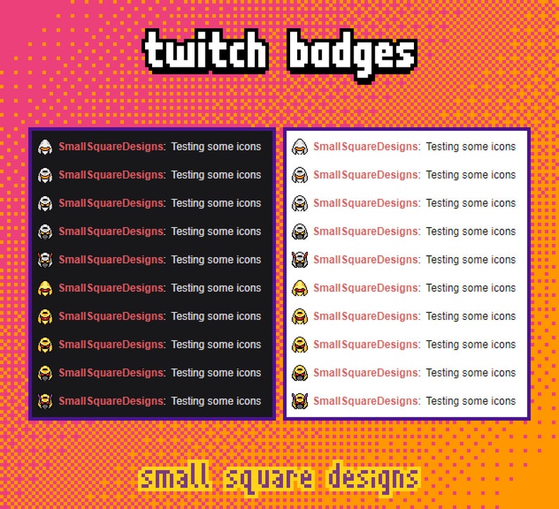 Mecha Twitch Sub Badges, Pixel Art Super Robot Bit Badges, Premade ...