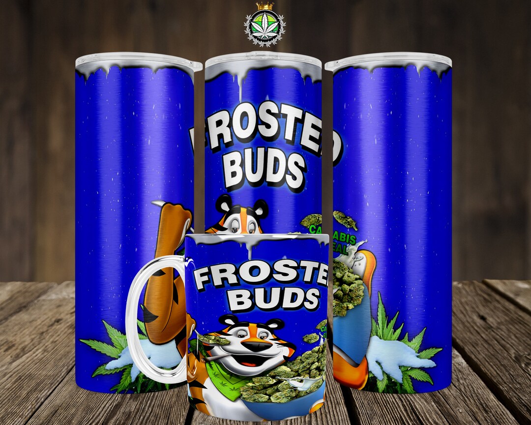 Frosted Buds 20oz/15oz/20oz Weed Tumbler Wrap, Funny Mug 420 Stoner ...