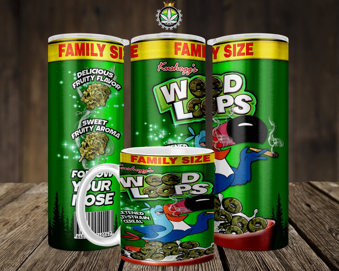 Weed Loops 20oz/15oz/11oz Funny 420 Tumbler Wrap, Joke Stoner Mug PNG ...
