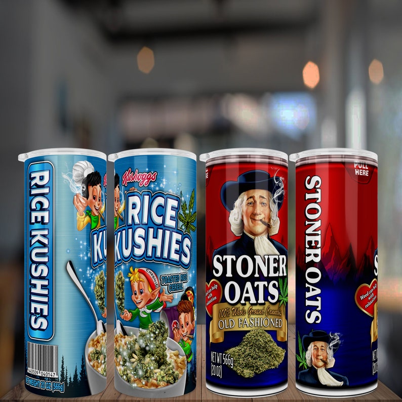 420 Weed Cereal Bundle, Funny 20oz Weed Tumbler Wrap, Stoner Tumbler ...