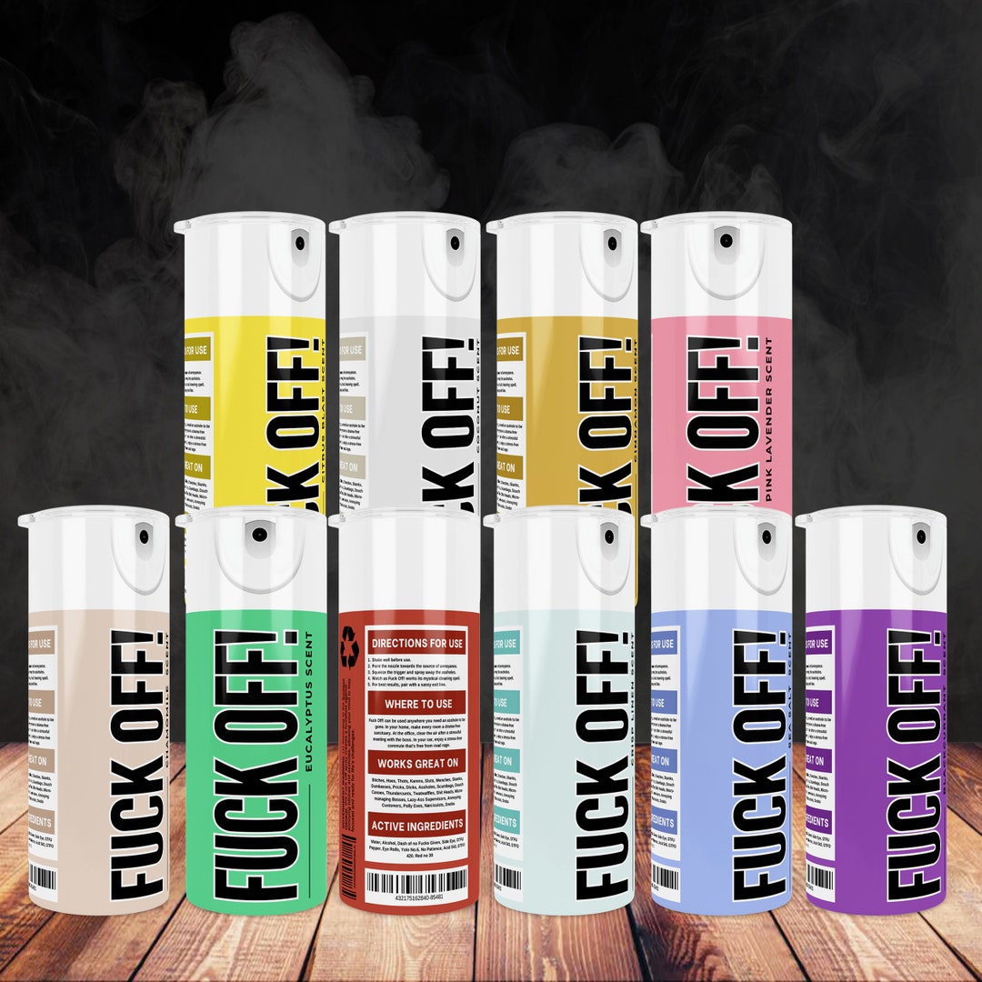 Fuck off Spray Tumbler Wrap Bundle: 20oz Sublimation PNG (digital ...
