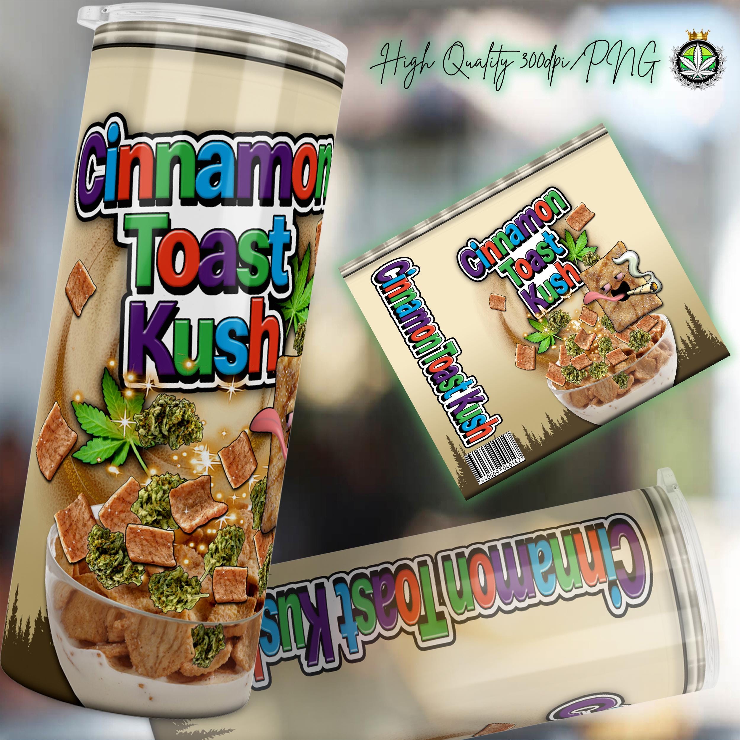 Cinnamon Toast Kush 20 Oz Weed Cereal Tumbler Wrap, Funny 420 Marijuana ...