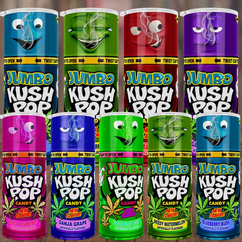 Kush Candy Bundle, 20 Oz Funny Weed Tumbler Wrap, 420 Joke Stoner ...