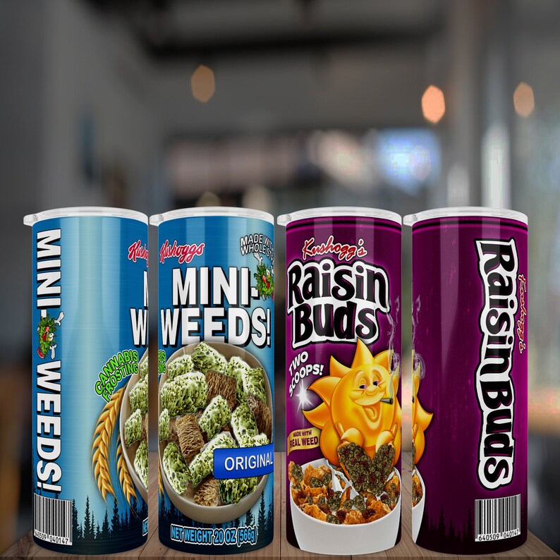 420 Weed Cereal Bundle, Funny 20oz Weed Tumbler Wrap, Stoner Tumbler ...