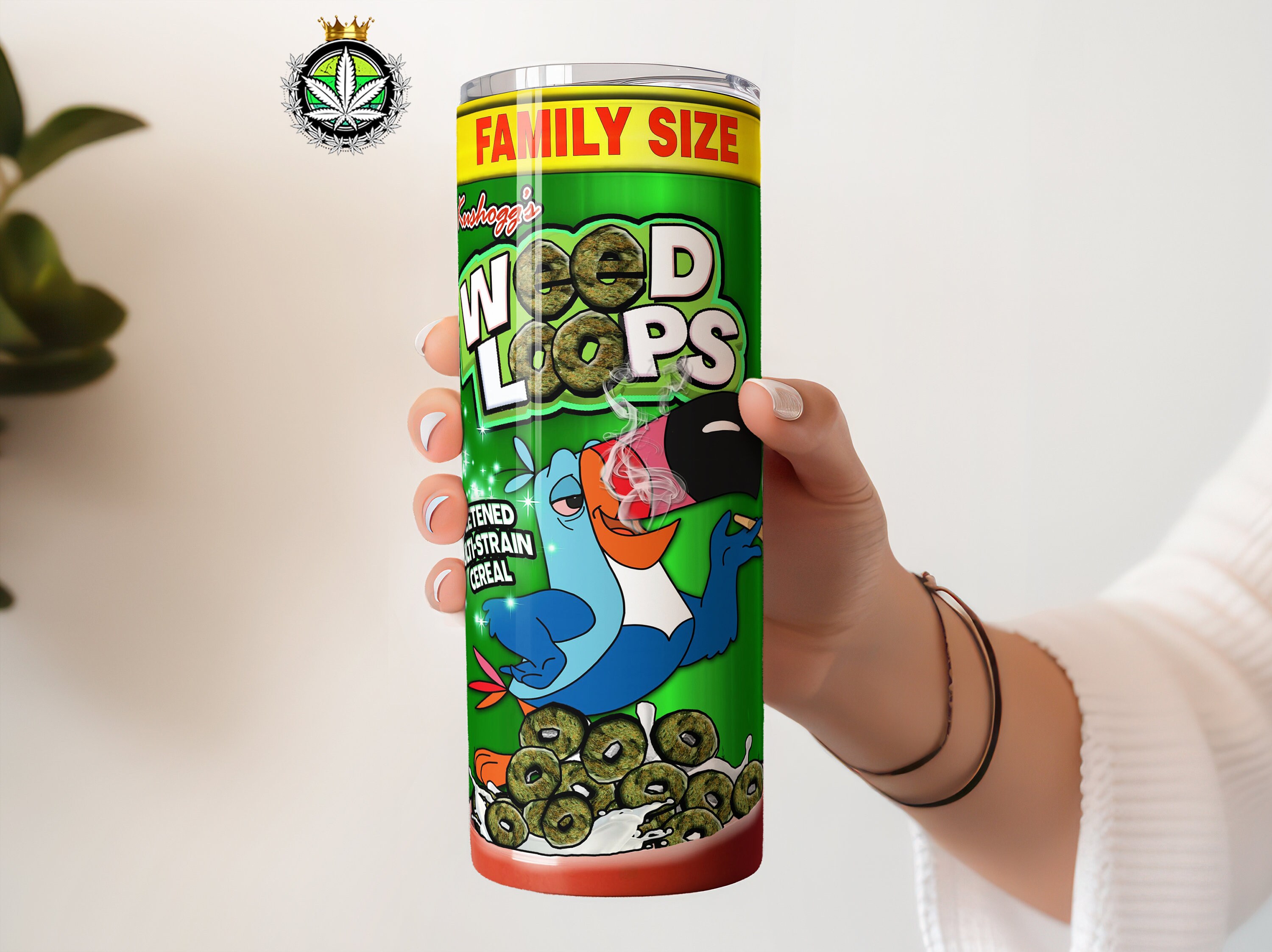 Weed Loops 20oz/15oz/11oz Funny 420 Tumbler Wrap, Joke Stoner Mug PNG ...