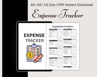Daily Expenses Tracker Printable | Spending Tracker PDF | Budget ...