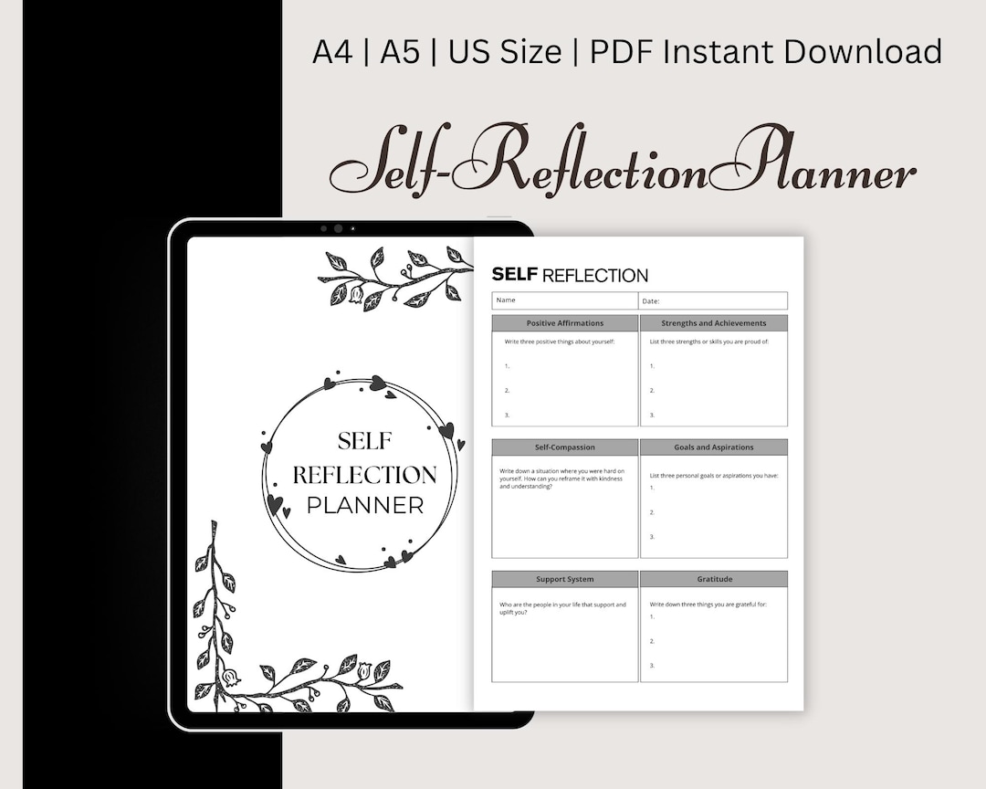 Printable Daily Reflection Journal | Weekly Reflection | Monthly ...