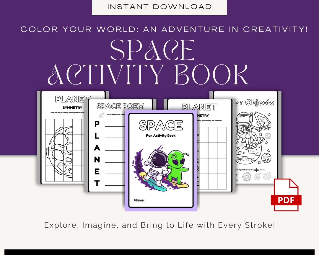 Space Activity Book – Blast off Into Fun and Learning! Activities ...