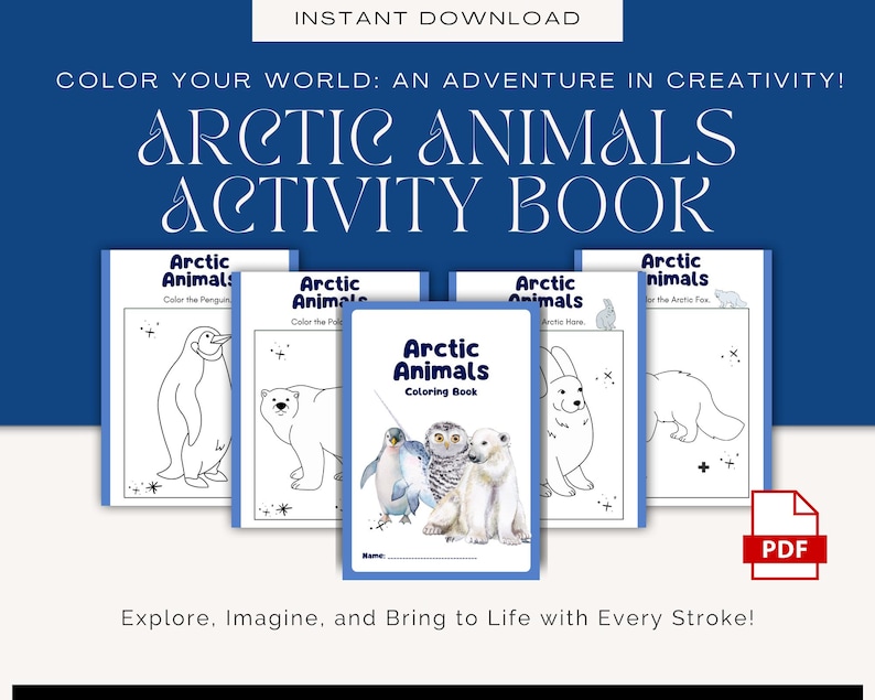 Arctic Book Printable, Toddler Learning Binder, Preschool Activities ...