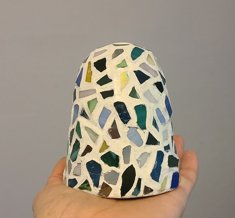 Upcycled Mosaic Glass Beehive Insulator CD 145 - Etsy