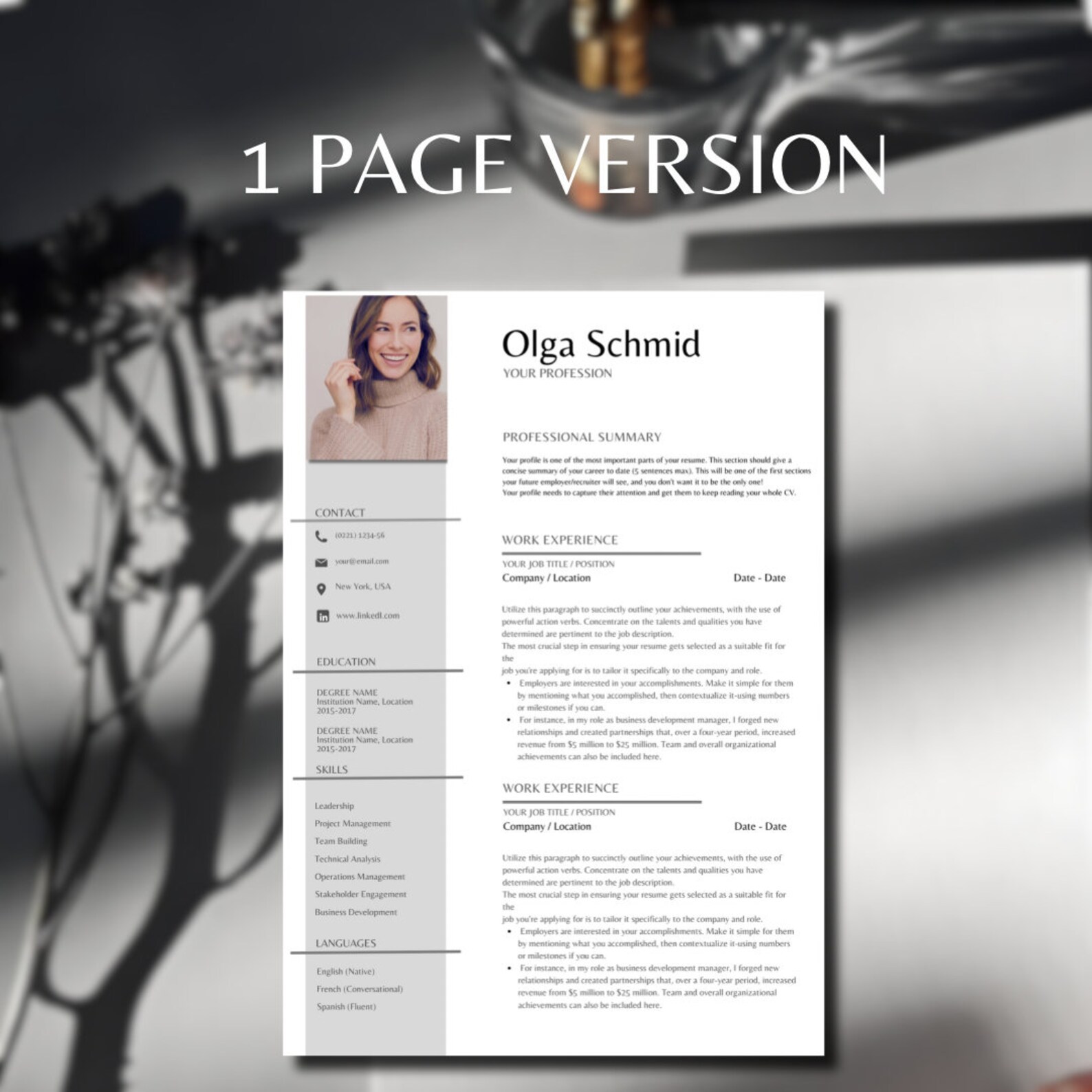 Clean and Modern Resume Template for 2024: Executive Assistant ...