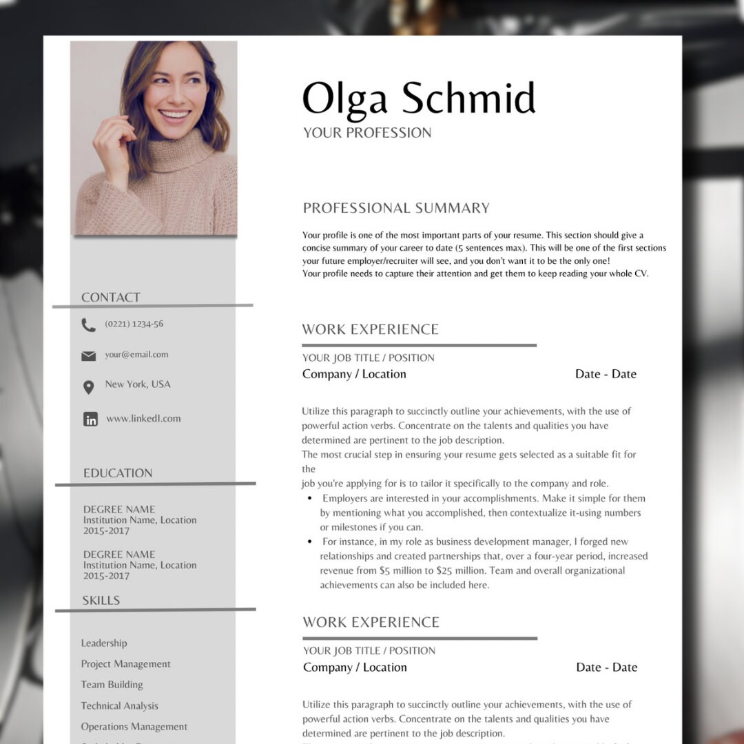 Clean and Modern Resume Template for 2024: Executive Assistant ...