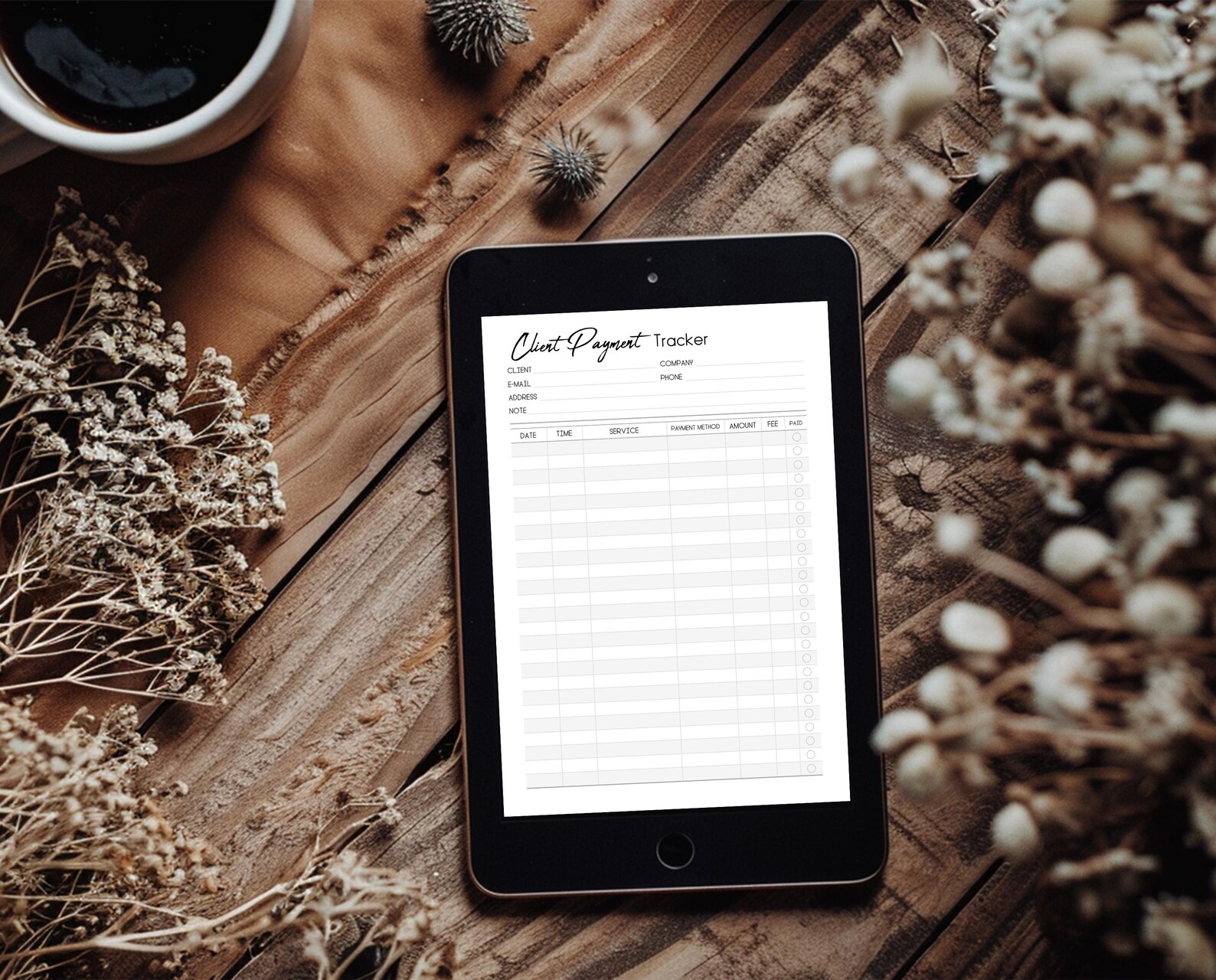 Client Payment Tracker, Printable Payment Tracker, Ideal for Small ...