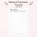 Medical Expenses Tracker Printable: Health Journal (PDF Download) - Etsy
