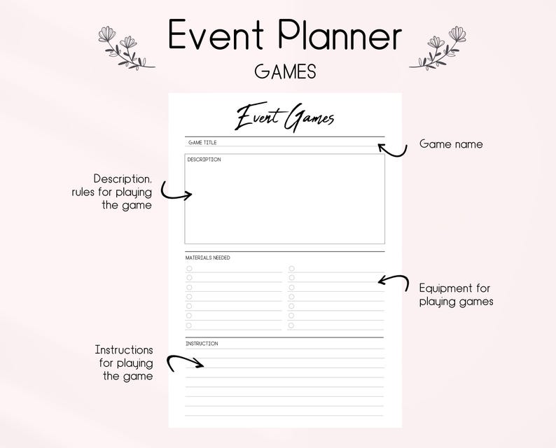 Event Planner Templates, Party Planner, Party Checklist Printable ...