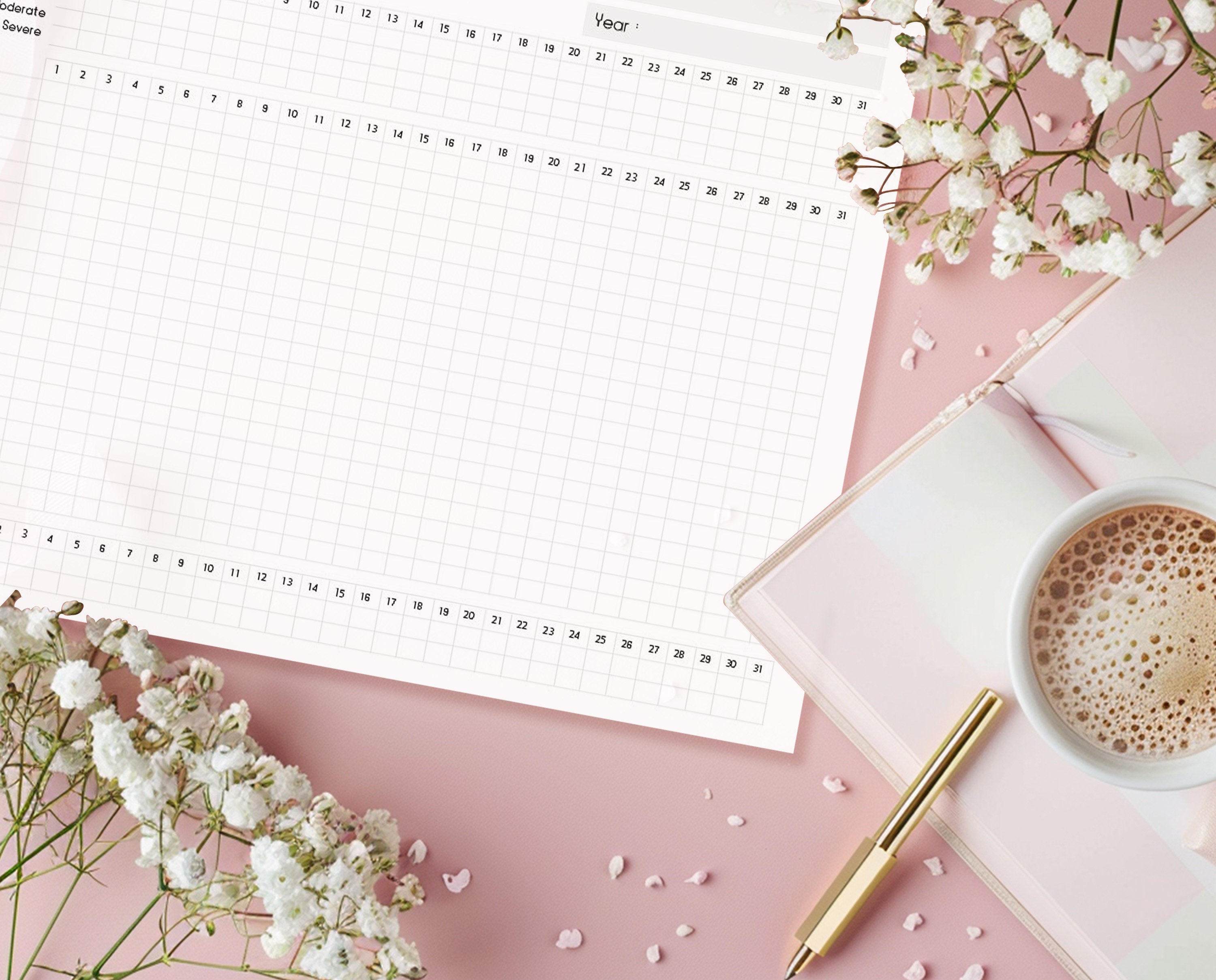 Depression Tracker Printable, Mental Health Mood Journal, Anxiety ...