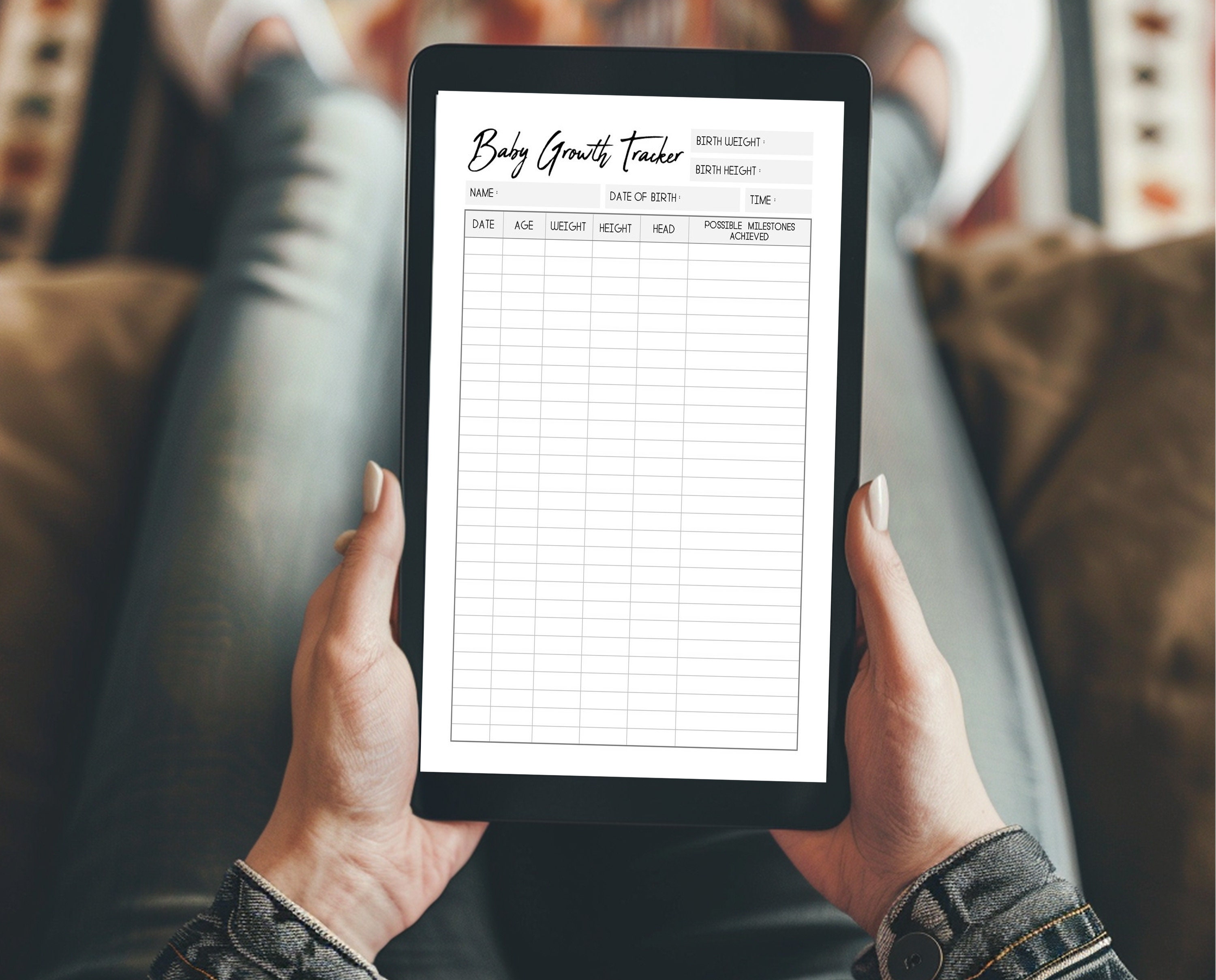 Baby Growth Tracker, Baby Growth Chart, Baby Growth Log Templates, Baby ...