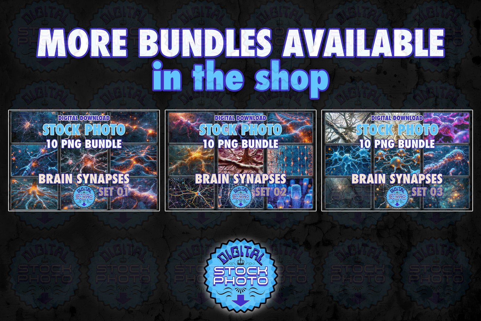 Neuroscience Stock Photo - Synapse - Commercial Use Image for Web and Print - 10 PNG Bundle ...