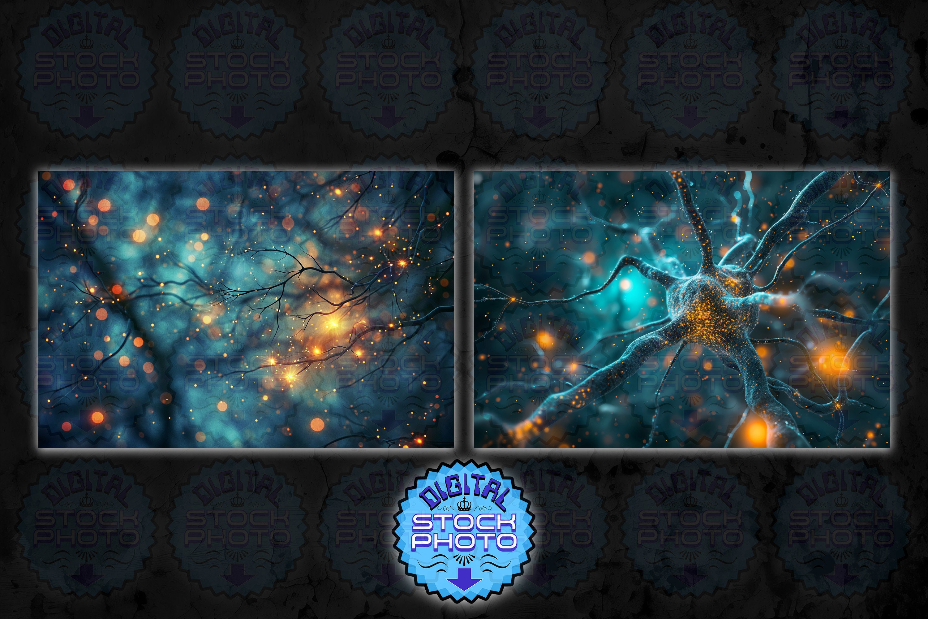 Neuroscience Stock Photo - Synapse - Commercial Use Image for Web and Print - 10 PNG Bundle ...