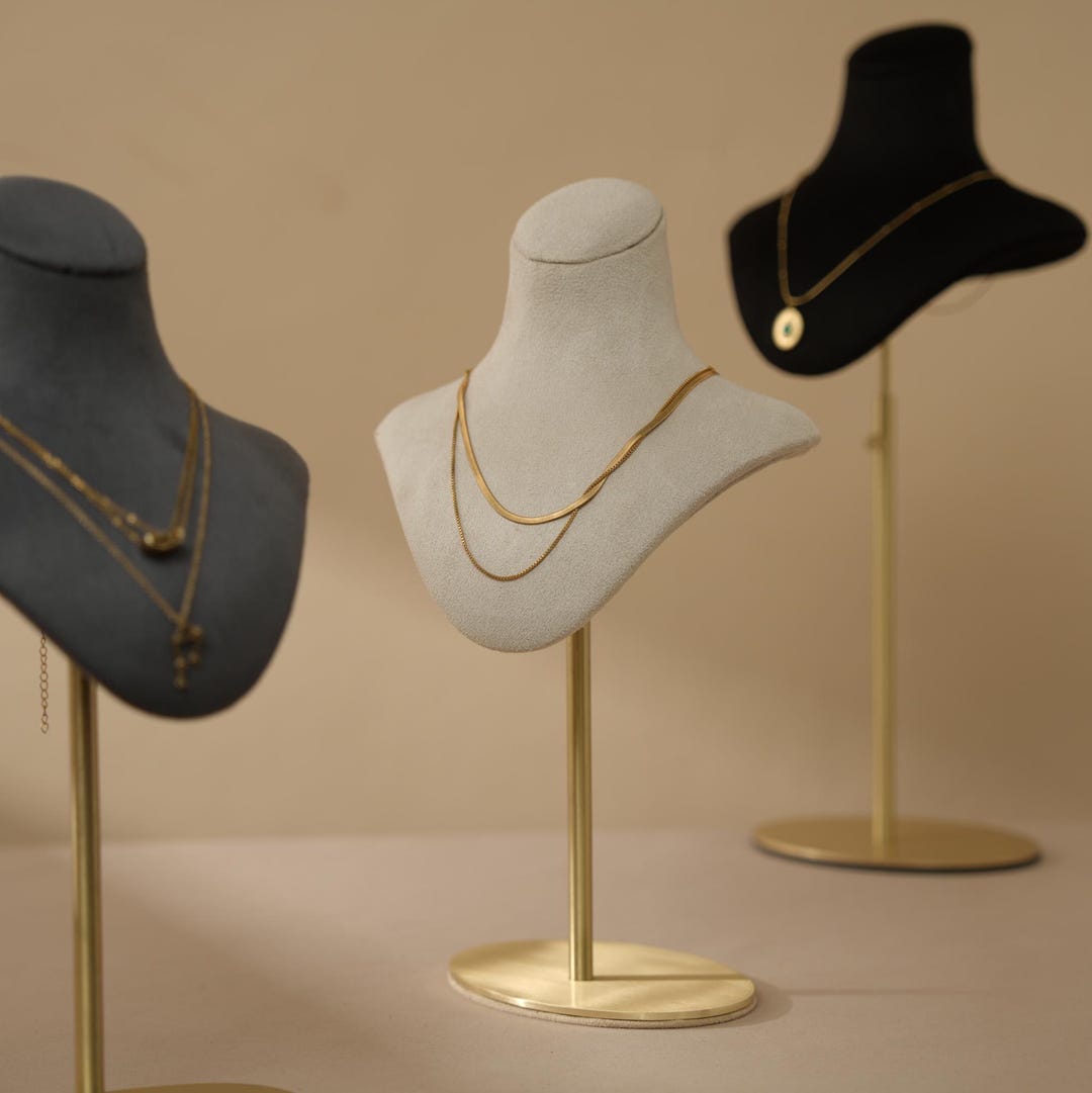 Necklace Bust Display Necklace Holder Mannequin Jewelry Stand Jewelry ...