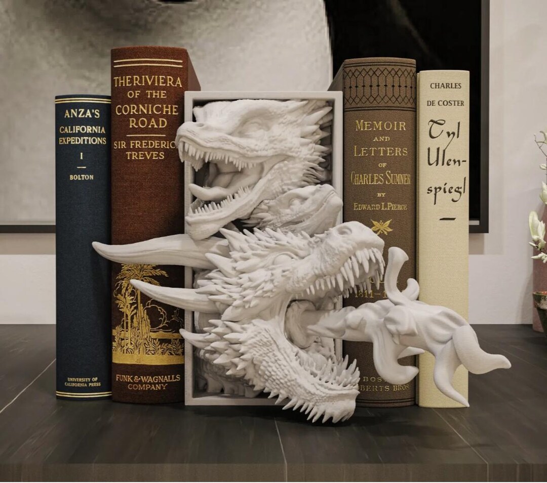 Nook Book • Dragon Book Stand • 3D Printed • Desk Organizer - Etsy