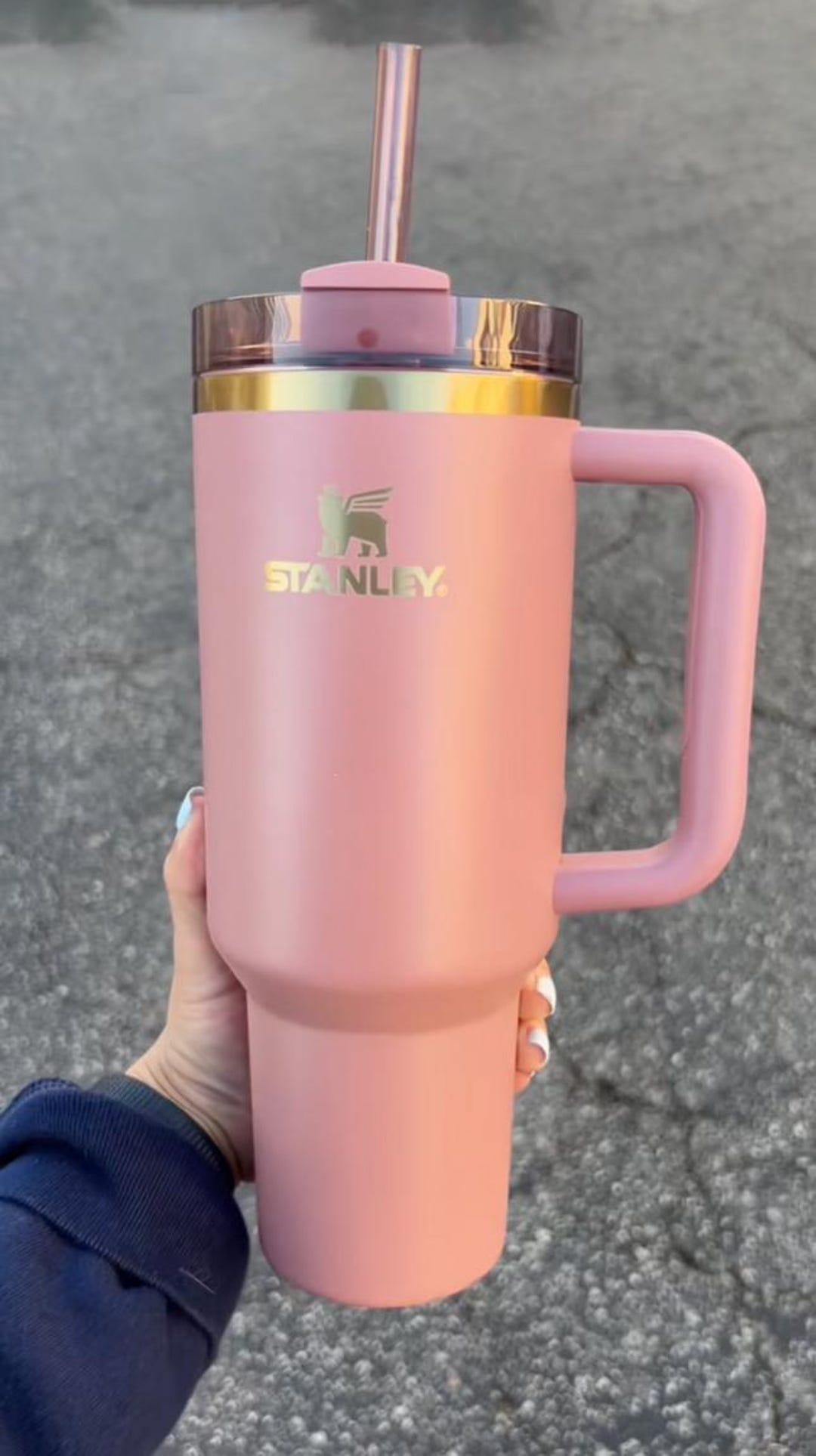 Customizable Antique Pink Stanley 40oz Cup Personalized Stanley Tumbler ...